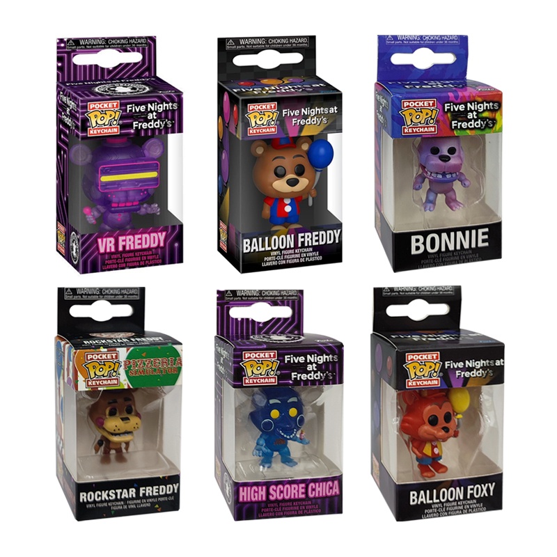 Funko POP Five Nights At Freddy's Keychain FNAF Freddy Chica Bonnie ...