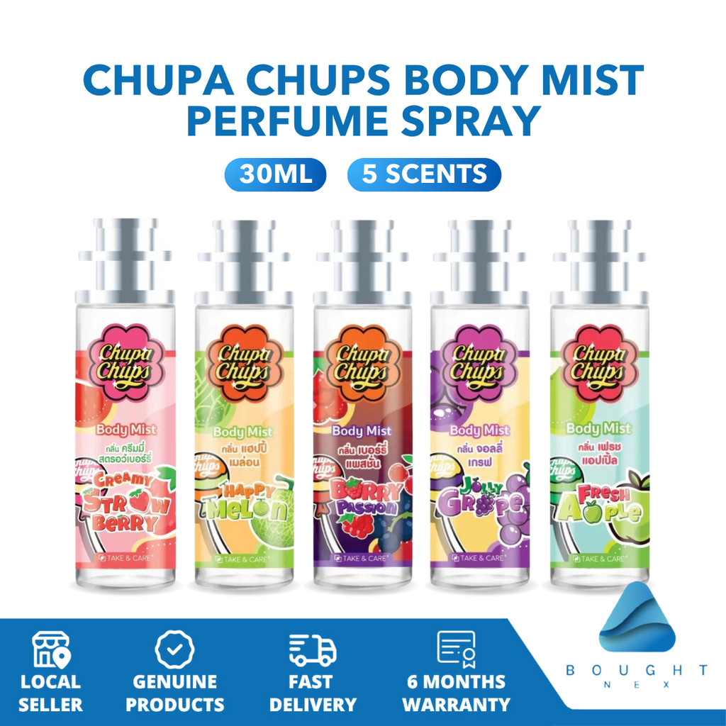 Chupa Chups Body Mist Perfume Spray 30ml - Sweet Candy Scent, Long ...
