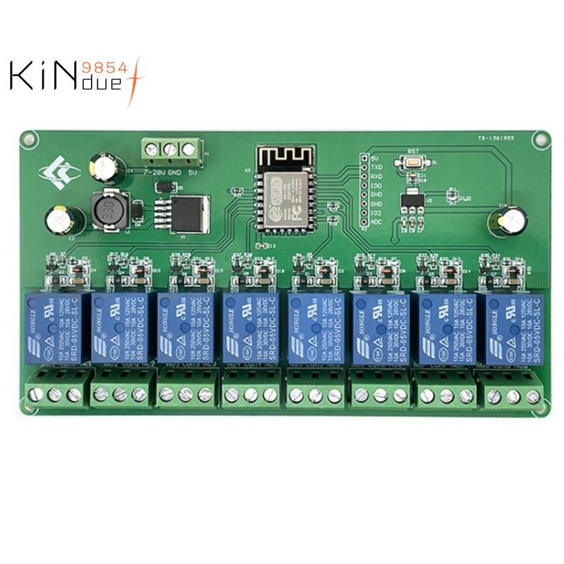 ESP8266 WIFI 8 Channel Relay Module ESP-12F Development Board Power ...