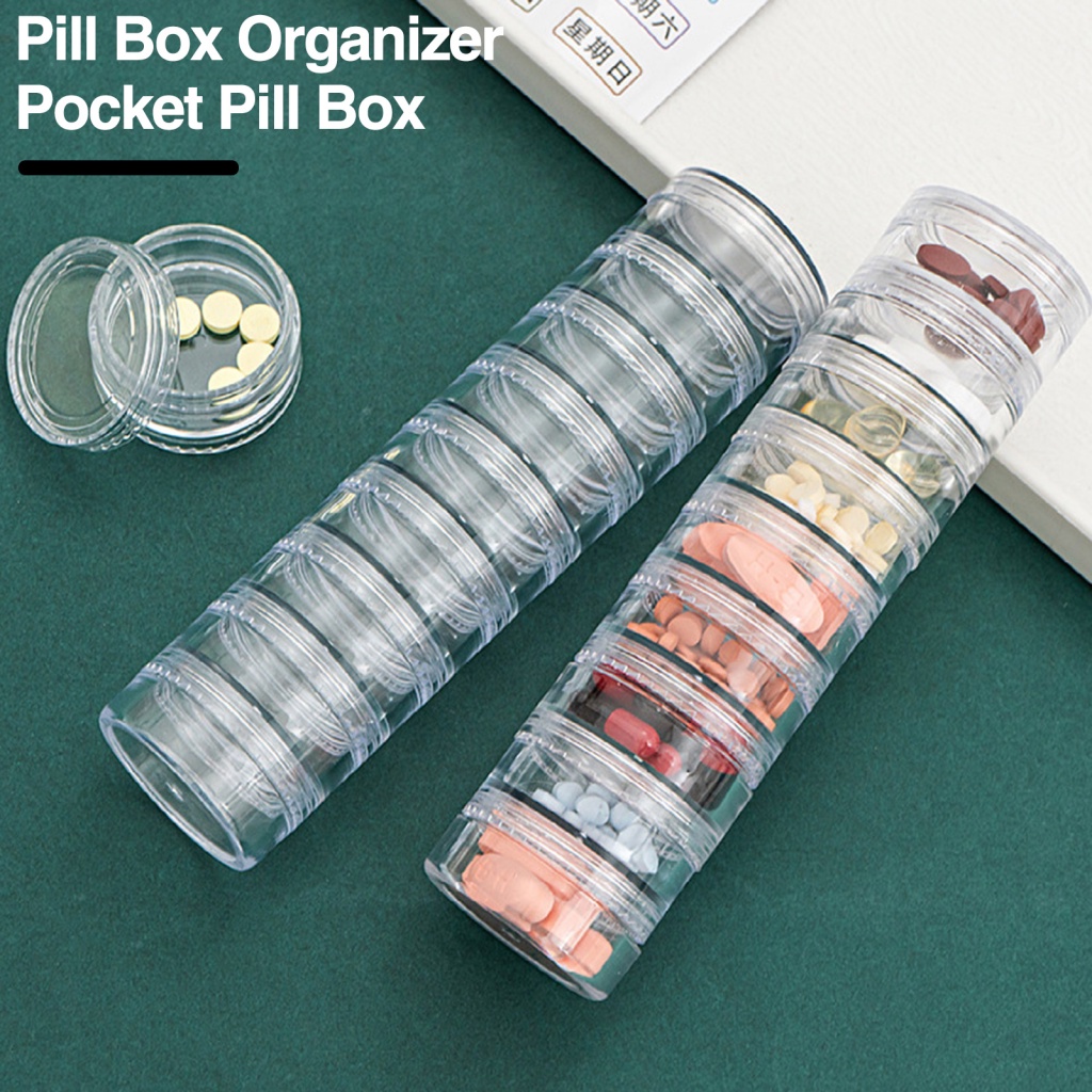 huangyan| Pill Box Organizer Weekly Pill Organizer 7-day Stackable Pill ...