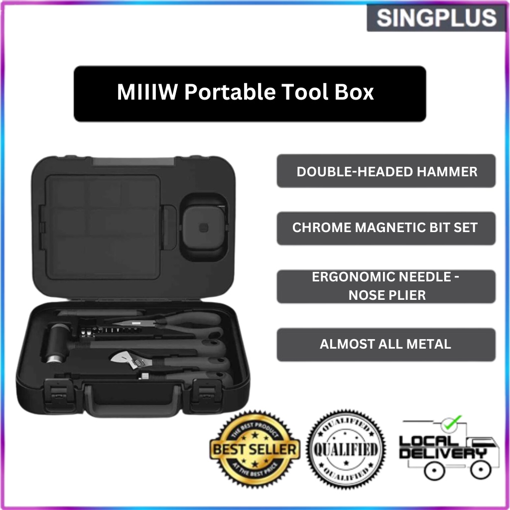【SG LOCAL SELLER】MIIIW Portable Tool Box Maintenance Tool box Work ...