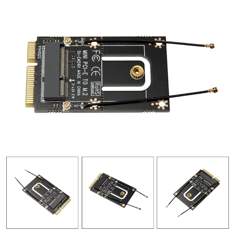 Stat M2 Key NGFF E Interface M 2 NGFF To Mini PCI-E Adapter Converter ...