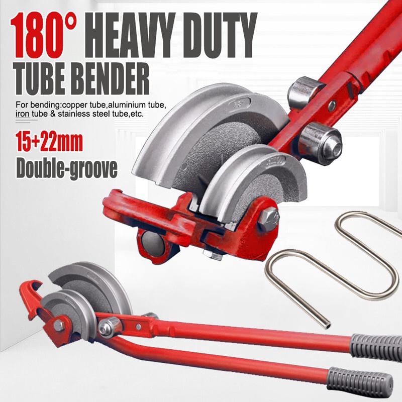 2-in-1 180 ° handheld 15/22mm Pipe Bending Machine Pipe Bender Aluminum Stainless Steel Bender ...