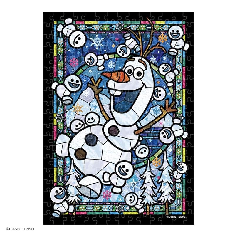 Direct from Japan] 266 pieces Jigsaw Puzzle Olaf Stained-glass tight ...