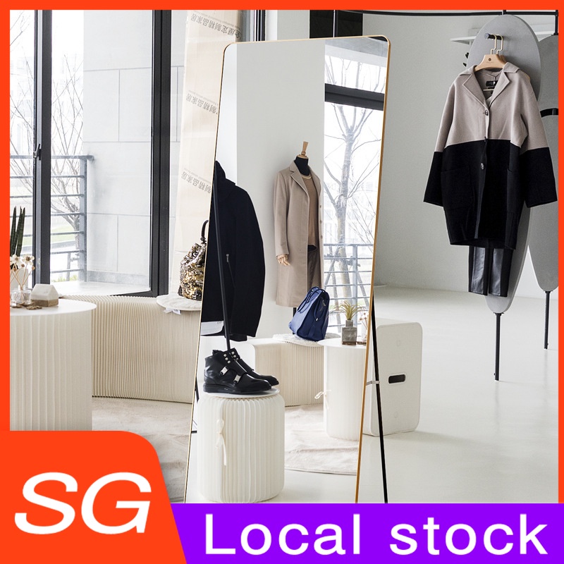 Full-length dressing mirror home slimming wall mounted bedroom fitting ...