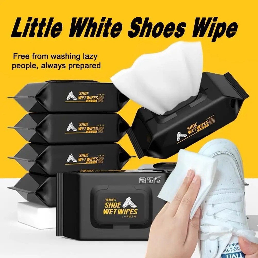 【SG Ready Stock】 Disposable Shoe Wet Wipes Sneakers Shoes Cleaning Care ...