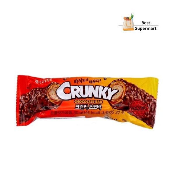 Lotte Crunky Chocolate Bar 30g | Shopee Singapore