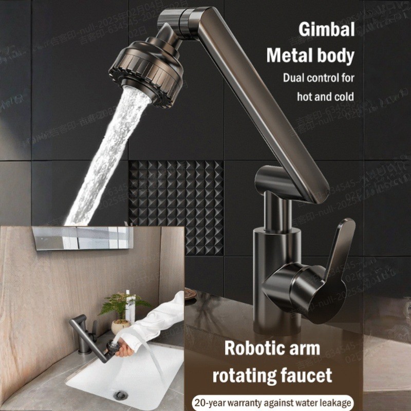 Local Sellers 1080° Mechanical Arm Rotating Faucet Free Spin Faucet Tap ...