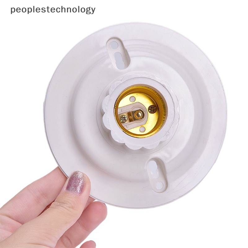peoplestechnology E27 LED Light Bulb Holder Round Socket E27 Base ...