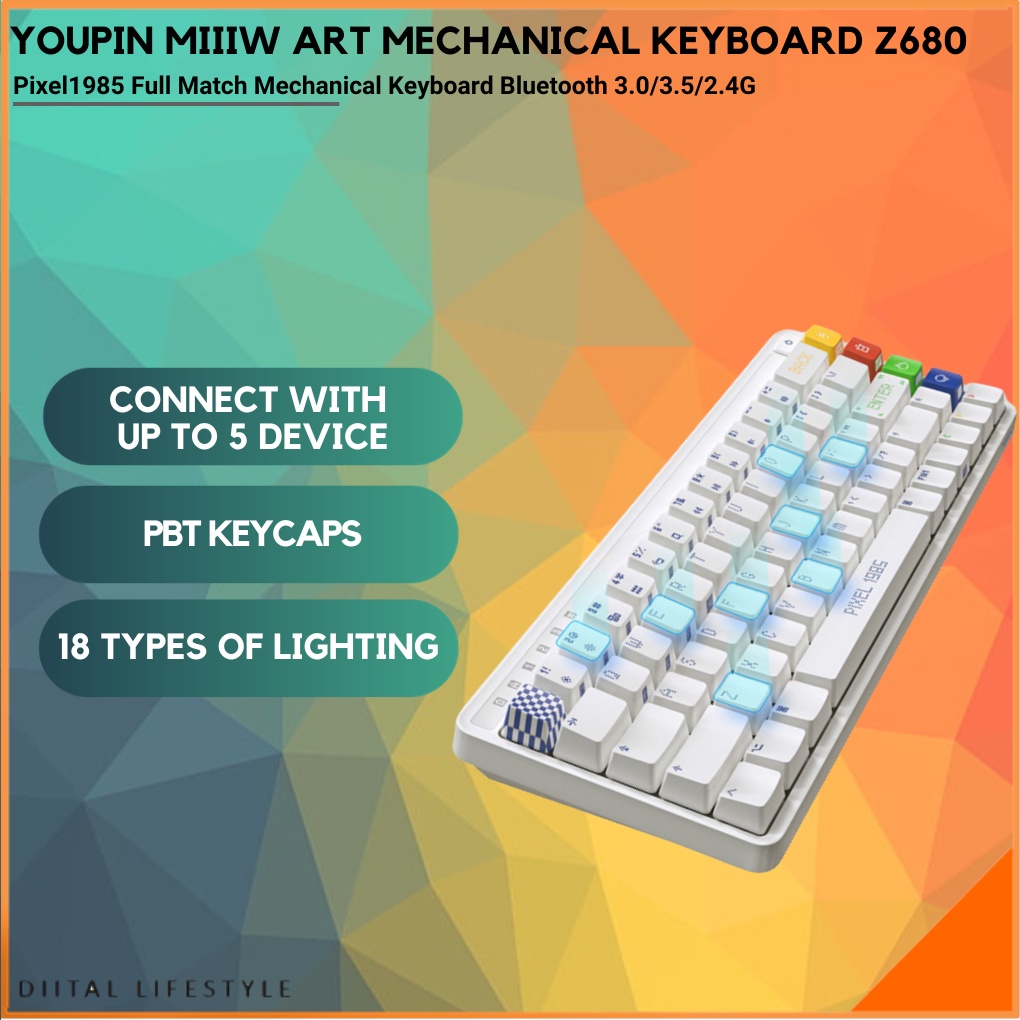 MIIIW ART Series Mechanical keyboard Z680 Pixel1985 Full Match ...