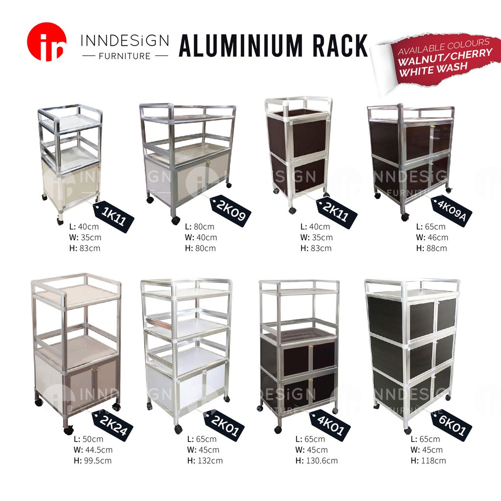 [LOCAL SELLER] Aluminum Rack / Kitchen Cabinet / Aluminum Storage Rack ...