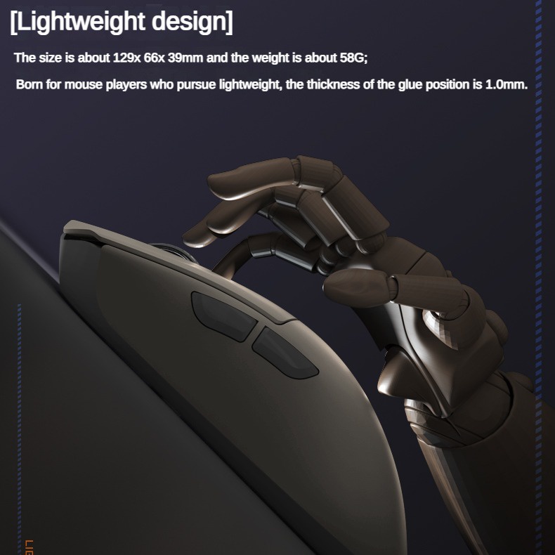 Darmoshark M3 M3 V2 E-sports Lightweight Mouse Gaming Wireless 2.4G Tri ...