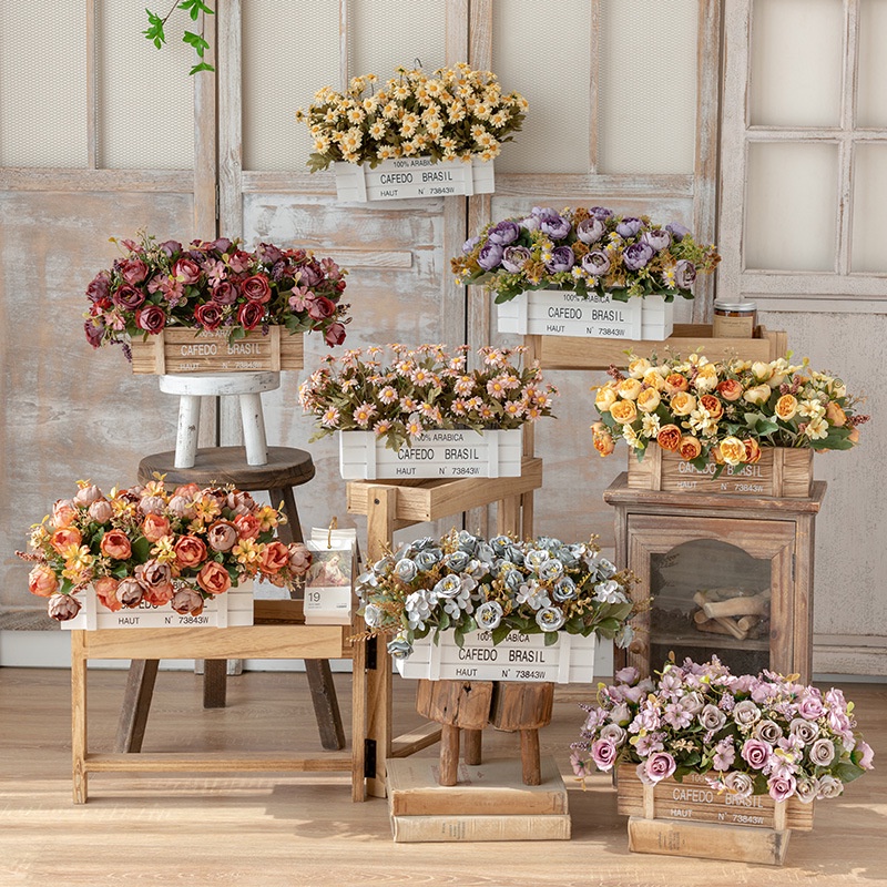 30cm Fence Artificial Flower Arrangement Artificial Flower Decoration ...