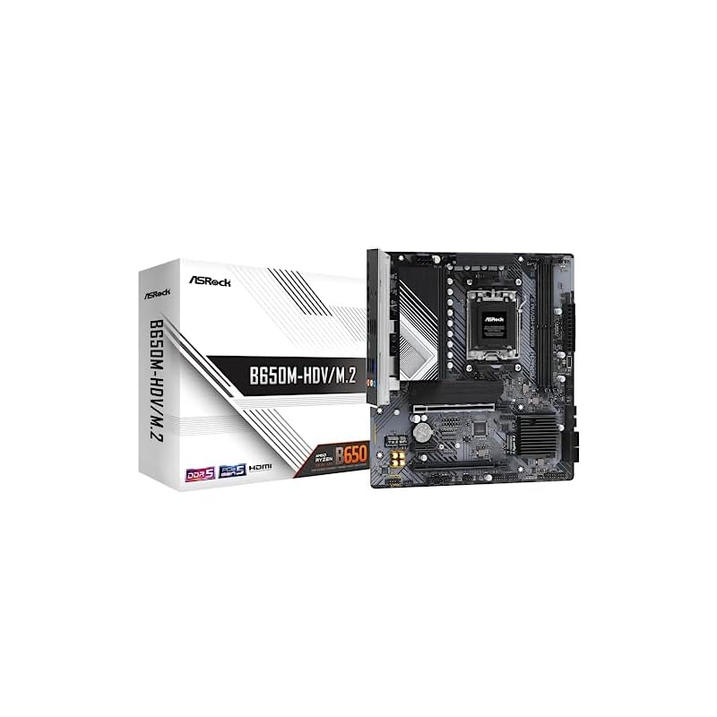 ASRock Motherboard B650M-HDV/M.2 AMD Ryzen 7000 Series CPU Support ...