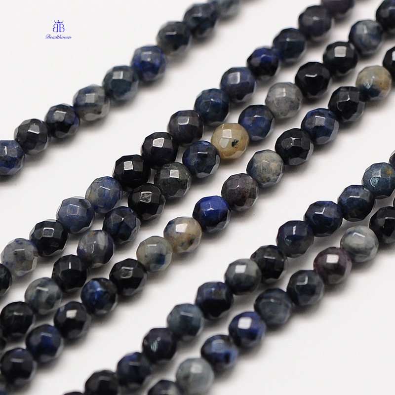 1Strand Gemstone e Faceted Round Beads Strands 3mm Hole: 0.8mm about ...