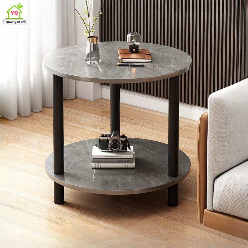 YQ furniture Round Small Nordic Marble Coffee Table Side Light Luxury ...