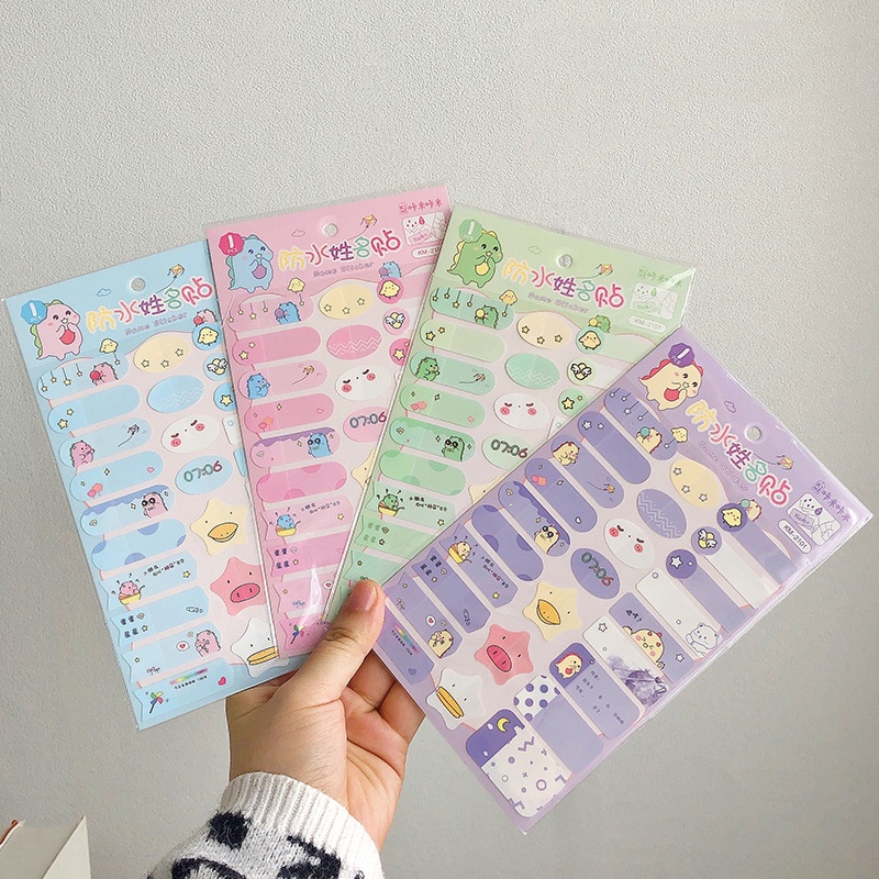 NEWEST LABEL STICKER CAN BE FOR WRITING NAMES UNIQUE CUTE MOTIFS AND ...