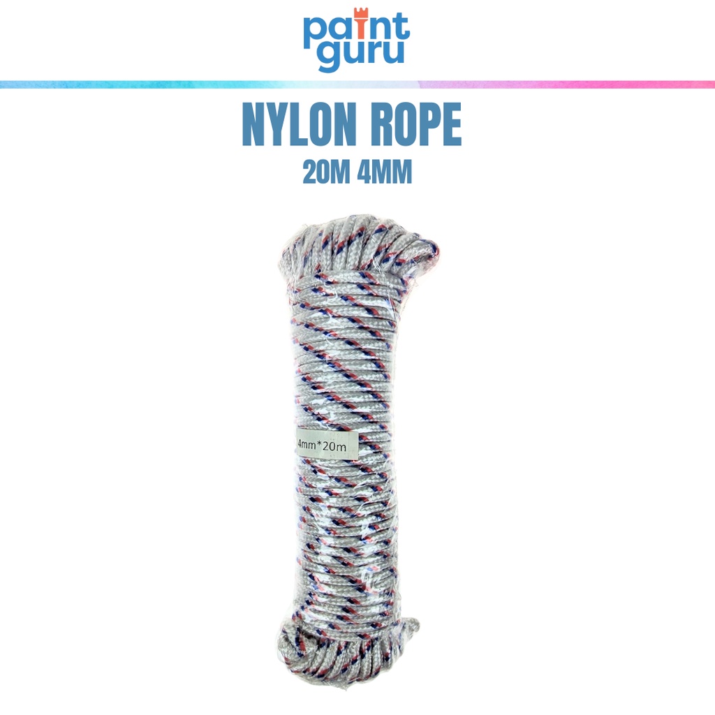 Nylon Rope 20m Long 4mm Thick Twisted Nylon Rope DIY | Shopee Singapore