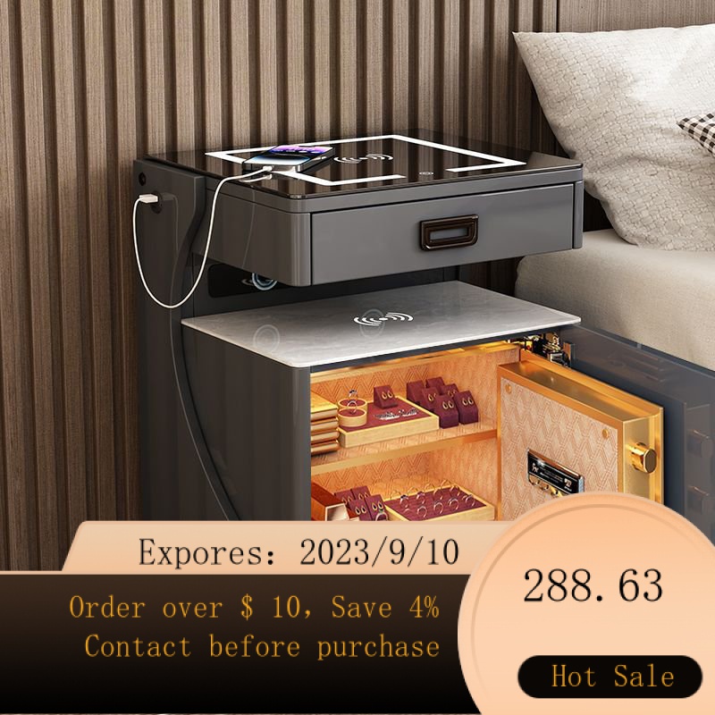 NEW High Sense Smart Bedside Table Safe Box Integrated Modern Simple ...
