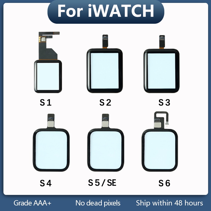 Touch Screen For iWatch series SE 1 2 3 4 5 6 Digitizer Front Outer ...