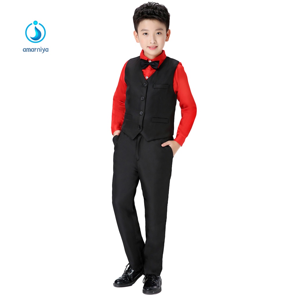 AMAR Boys Formal Wear Kids Polyester Suit Boys Formal Suit Set with ...