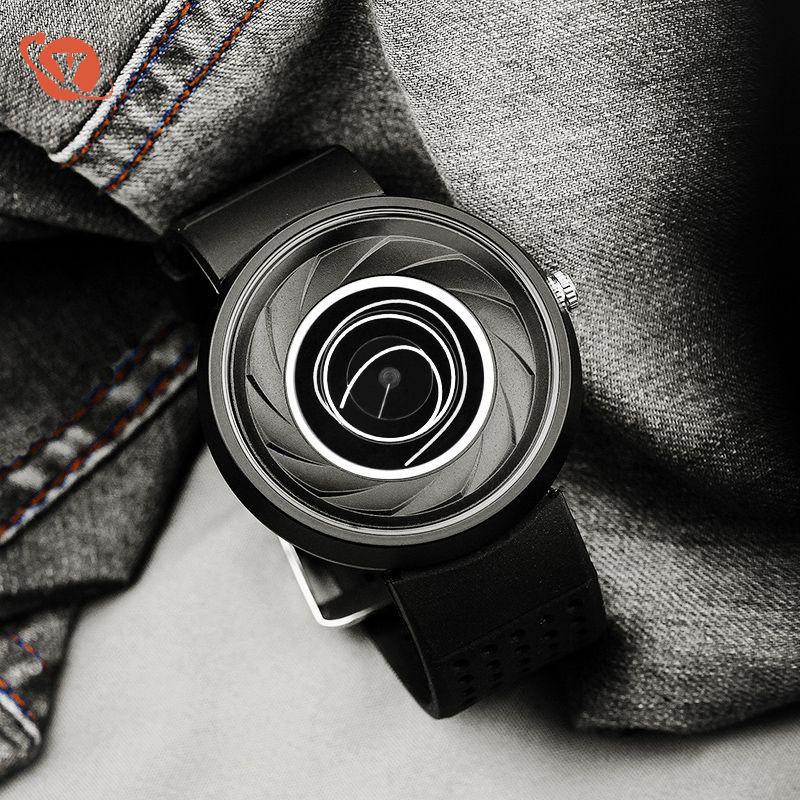 Unique Gift Creative Industrial Style Cyclone Prism Mirror Watch ...