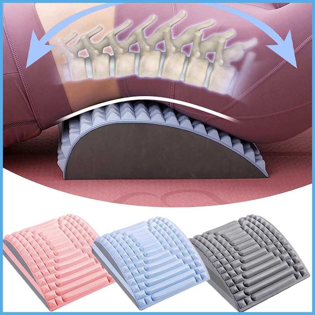 EVA Foam Back Massager Stretcher Pillow Lumbar Support Spinal Traction ...