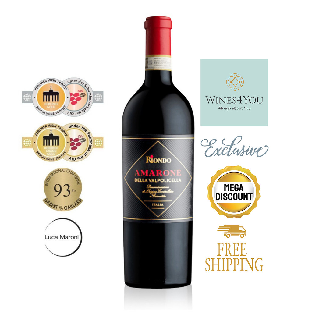 Riondo Amarone Della Valpolicella DOCG Italy Red Wine 2019 | Shopee ...