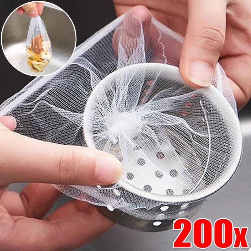 Disposable Kitchen Sink Filter Mesh Sewer Garbage Filter Meal Residue ...