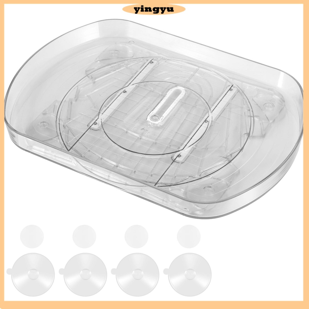 Fridge Lazy Susan Turntable 360°Rotating Rectangular Lazy Susan ...