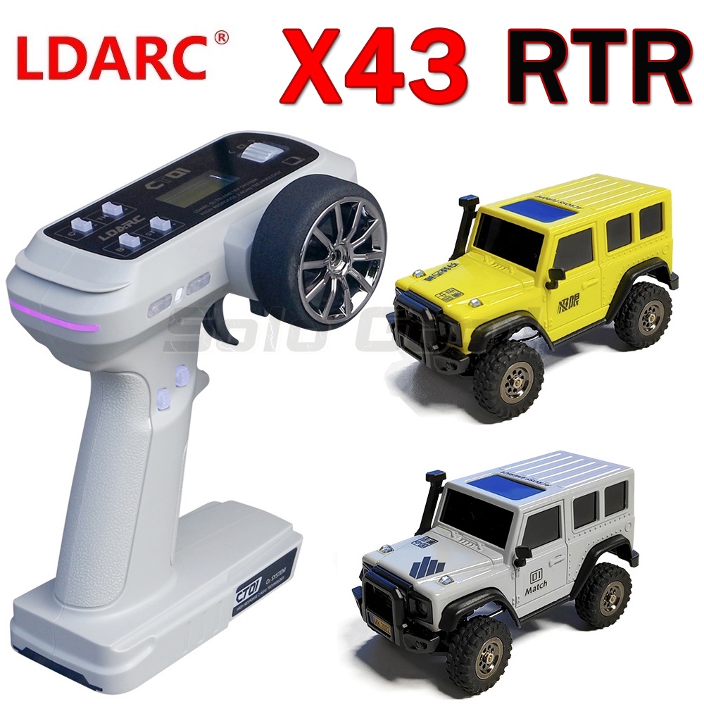 LDARC X43 RTR Crawler RC Car 1/43 Simulation Full Time 4WD Remote ...