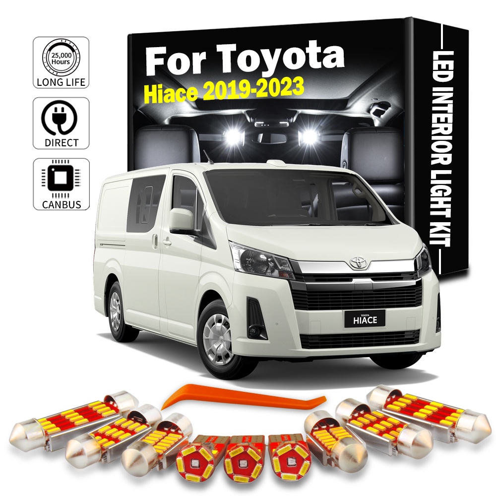 10Pcs LED Interior Map Dome Reading Luggage Light Kit For Toyota Hiace ...