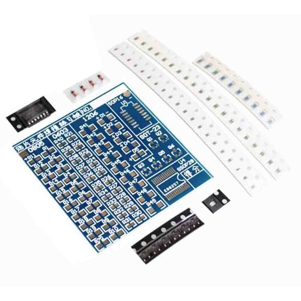 DIY Circuit Board PCB SMT SMD Soldering Practice Board DIY Kit Fanny ...