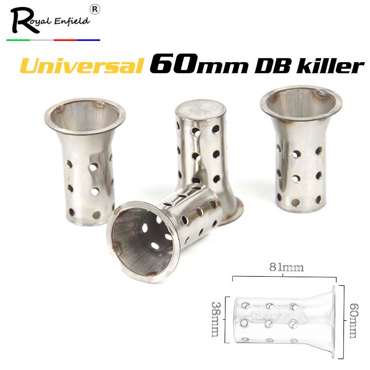 Motorcycle Modified Exhaust Pipe Muffler Back Pressure Plug Tuner 60mm ...