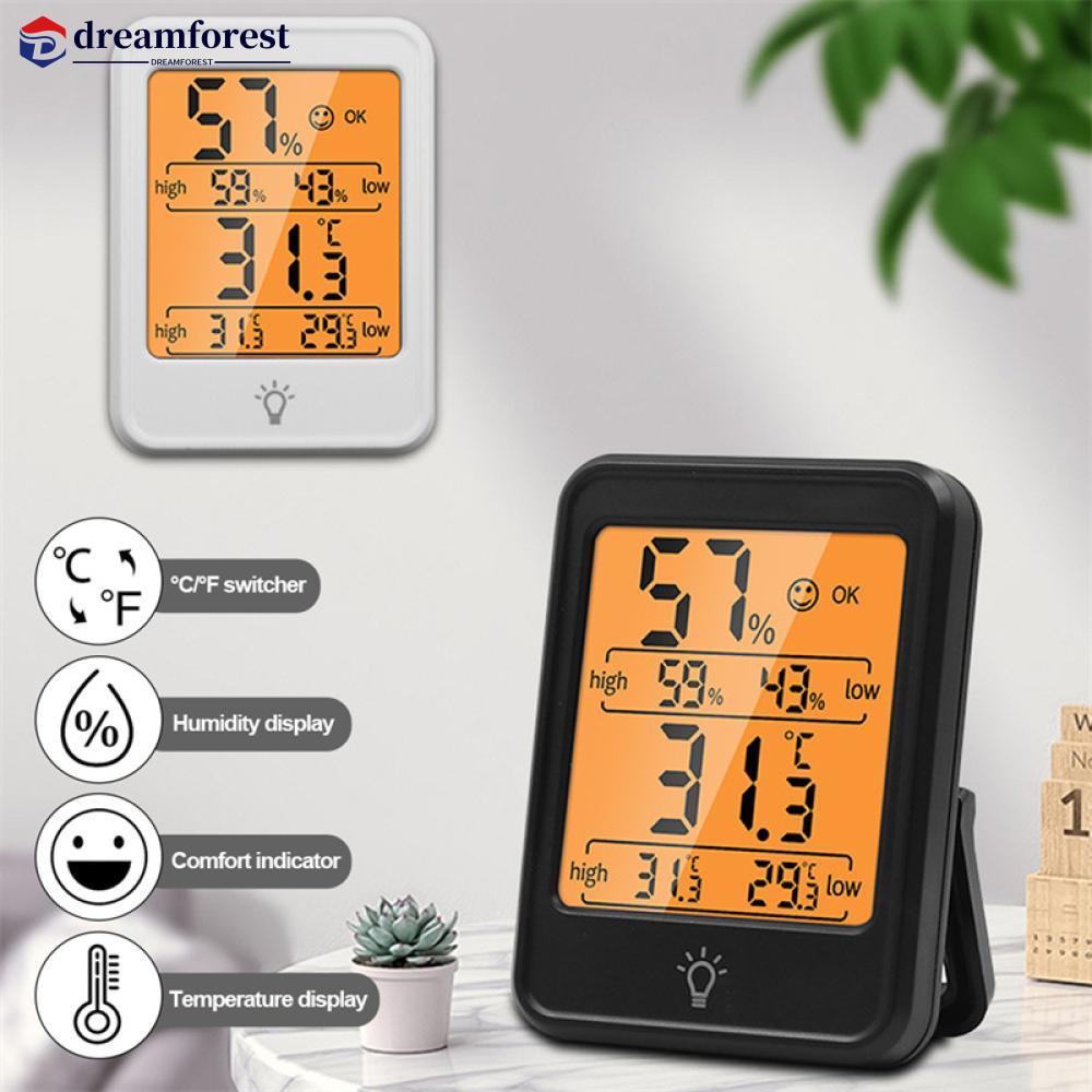 DREAMFOREST Large LCD Digital Thermometer Hygrometer Indoor Room ...