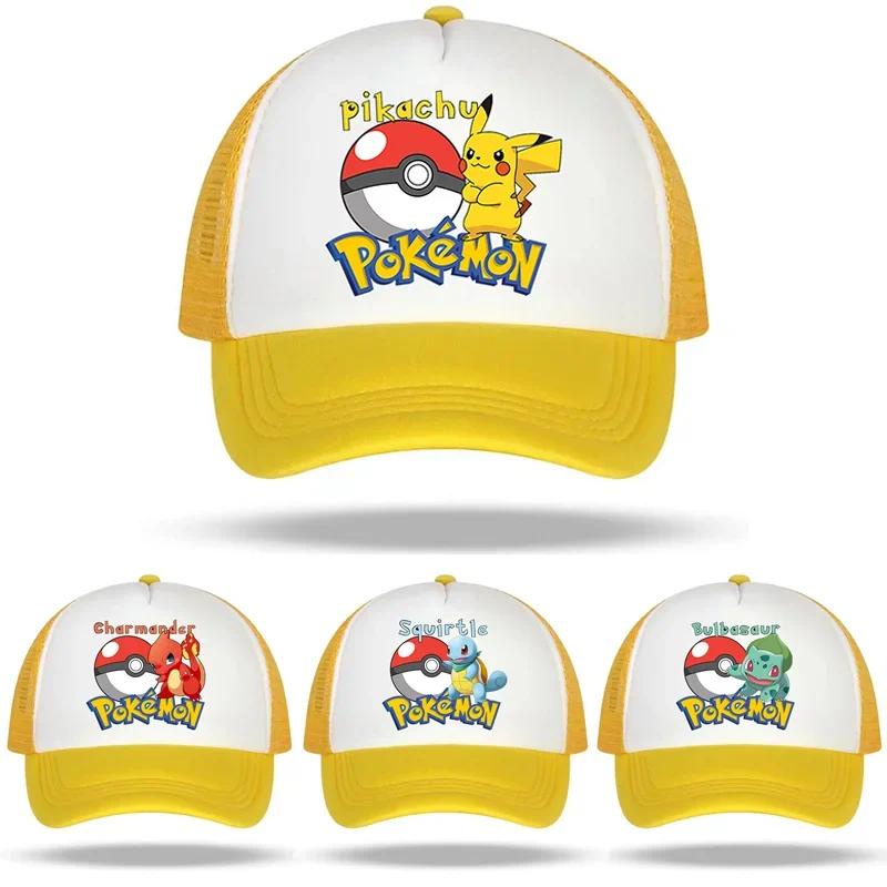 Pokemon Baseball Caps Summer Pikachu Kids Adult Sunshade Hat Adjustable ...