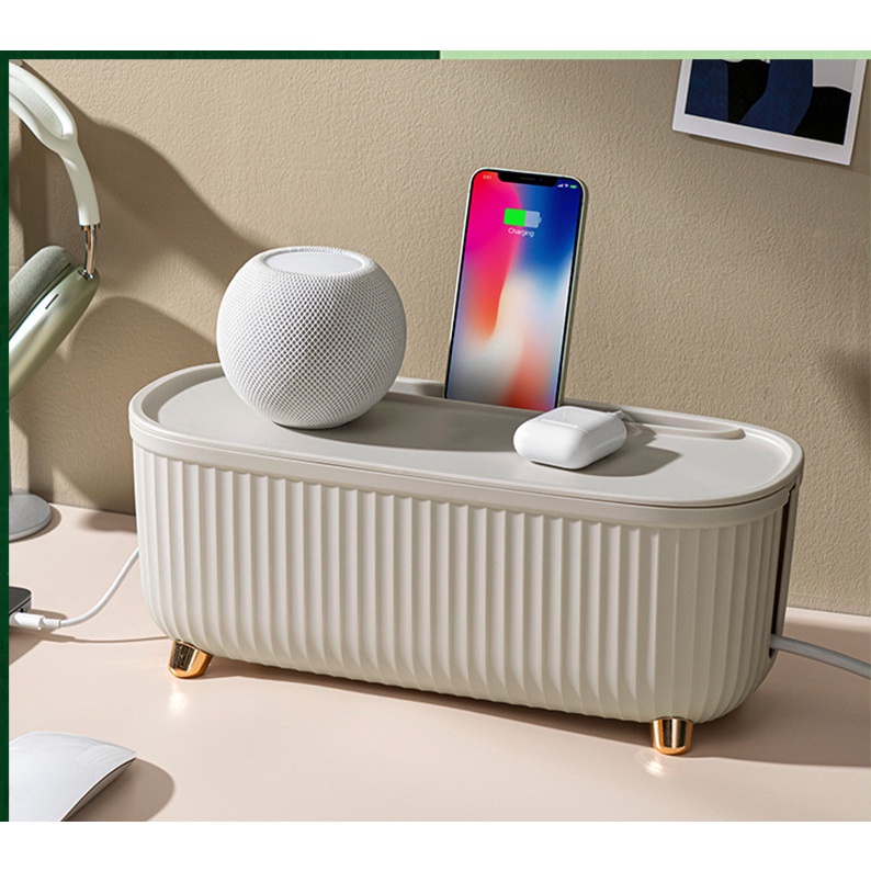 Cable Organizer Box Large Cable Management Box Electrical Wire Holder ...