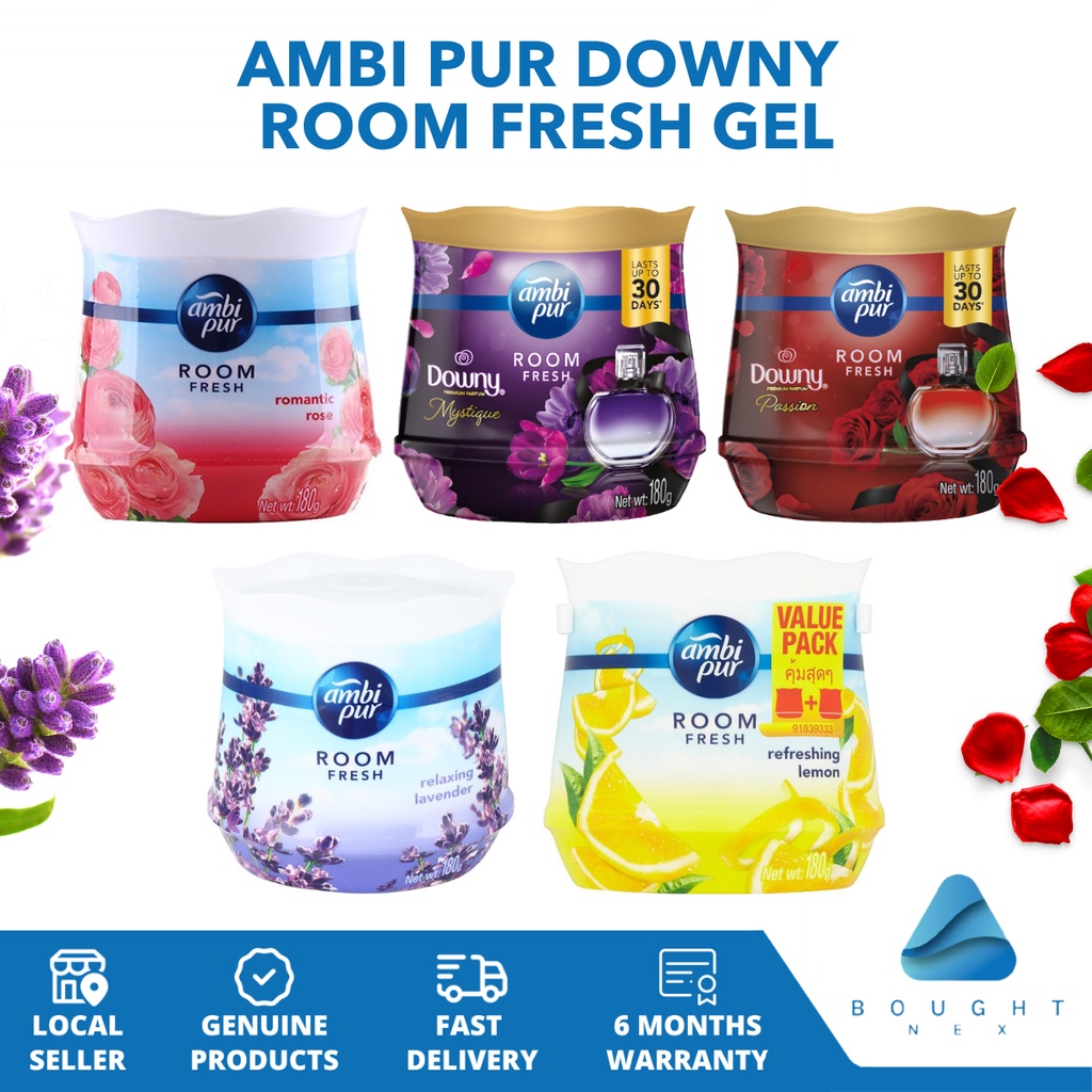 Ambi Pur Downy Fresh Gel 180g - Luxurious Room Freshener with Captivating Aroma | Shopee Singapore