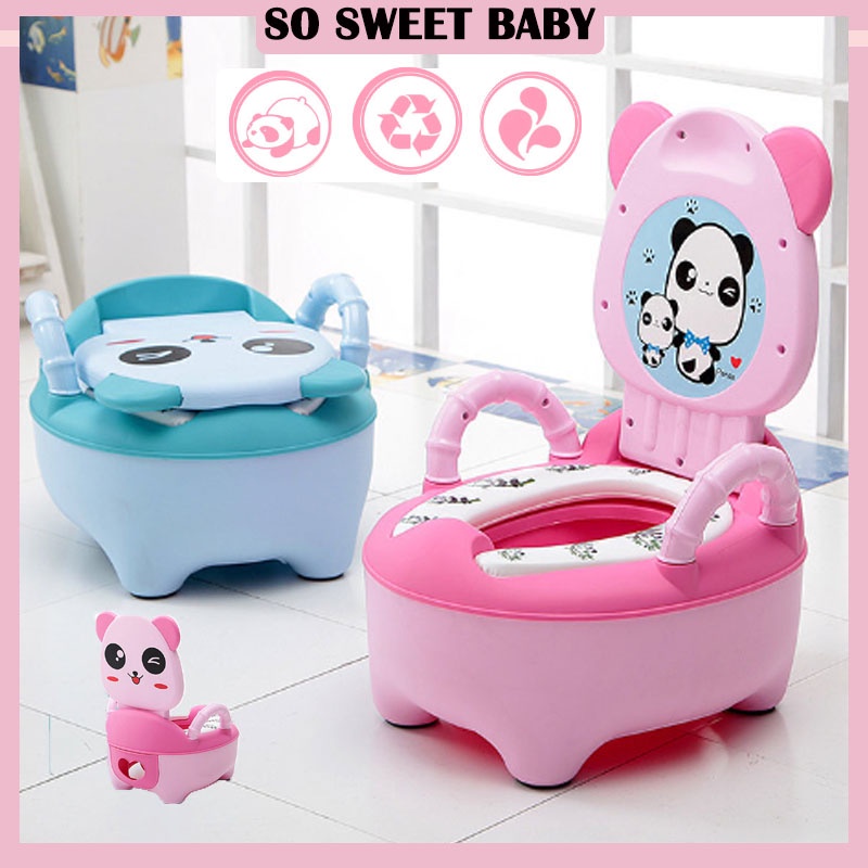 [Panda] Kids Toilet Bowl Commode Chair Potty Training Toilet Seat Potty ...