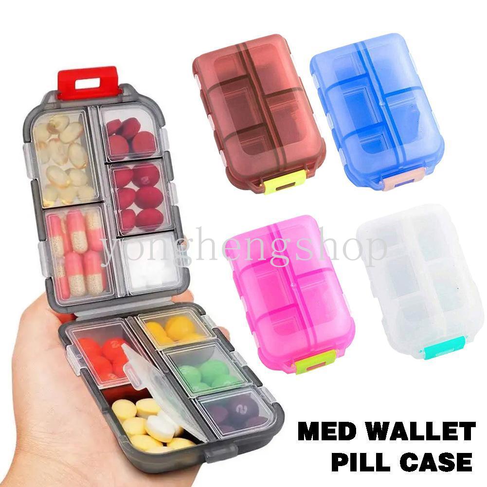 10 Grids Daily Pill Case Outdoor Travel Portable Pills Box Medicine Organizer Capsule Vitamin ...