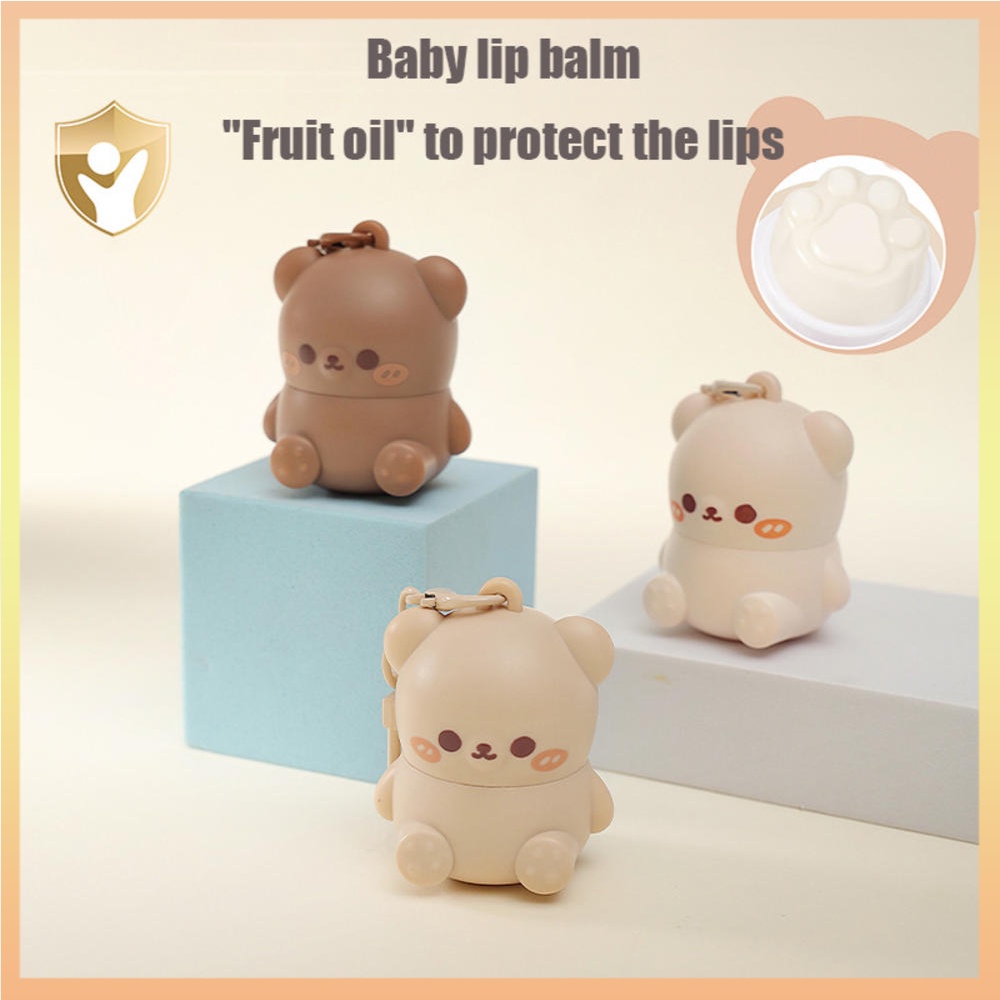 Teddy Bear Baby Lip Balm For Children Moisturizing Moisturizing Anti ...