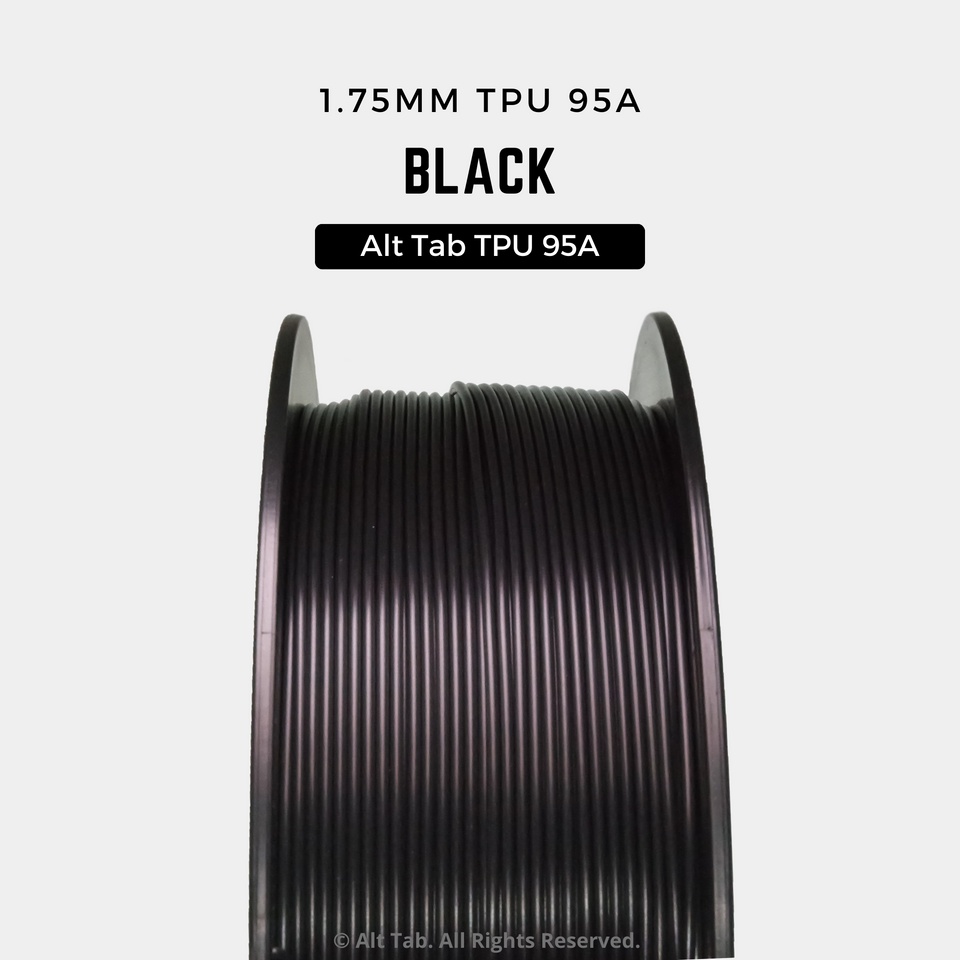 (Local Stock) Black TPU 95A Filament Basic Series 1.75mm 1kg for 3D ...