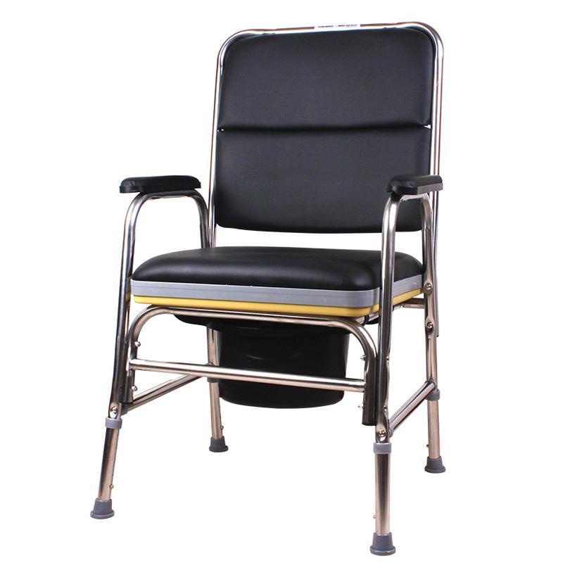 Stainless Steel Potty Seat Commode Chair Elderly Maternity Toilet ...