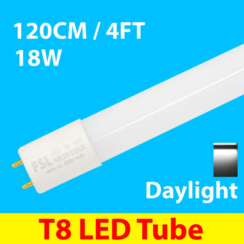 T8 LED Tube Ceiling Light Office Lighting 4FT Casing Fitting Bracket ...
