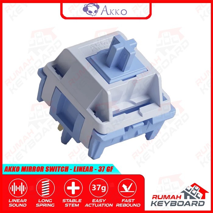 Akko MIRROR Switch - 5 Pin - 37g - Pcb Mount - Linear - Switch - by hmx ...