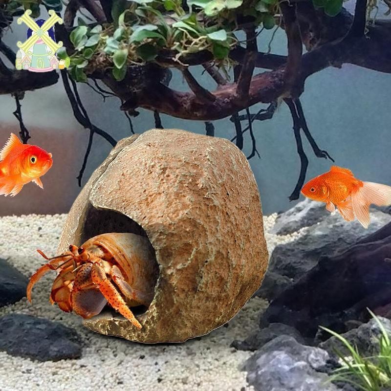 Magnetic Reptile Hide Cave Simulated Rock Appearance Shelter House ...
