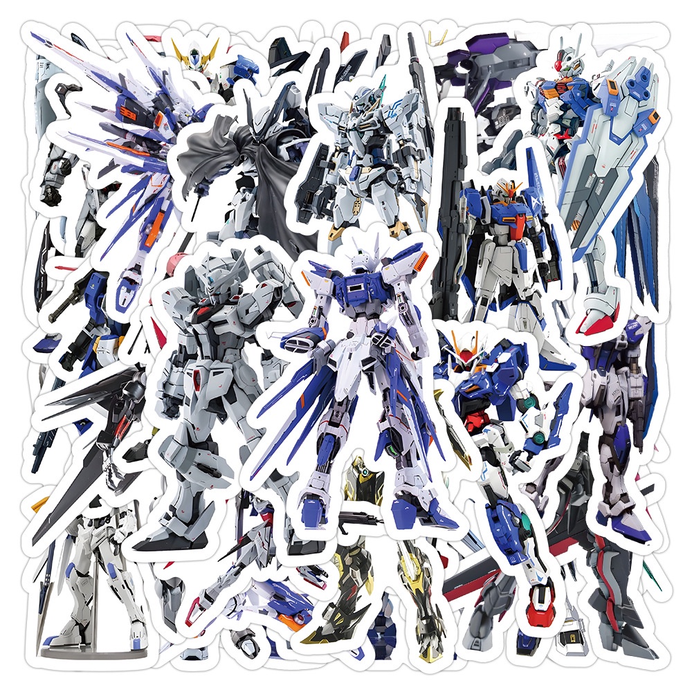 50pcs GUNDAM Mobile Suits Anime Waterproof Stickers | Shopee Singapore