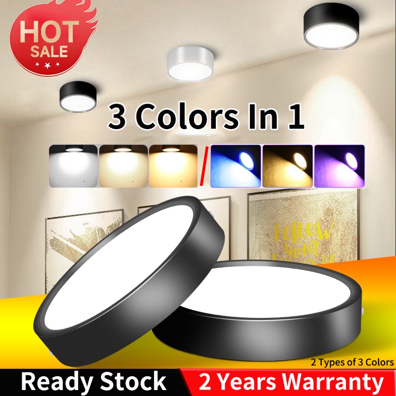 Tri-Color Led Downlight Surface Mounted Spotlights Spot Light LED Down ...