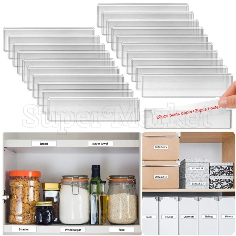 Classification Warehouse Storage / Adhesive Shelf Tag Pocket Label ...