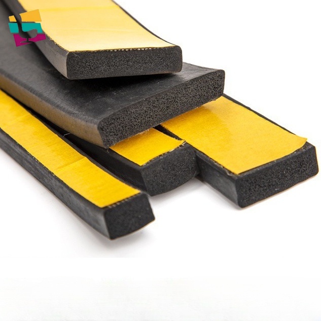 1meter Self-adhesive rubber sponge sealing strip, width 10〜50mm ...